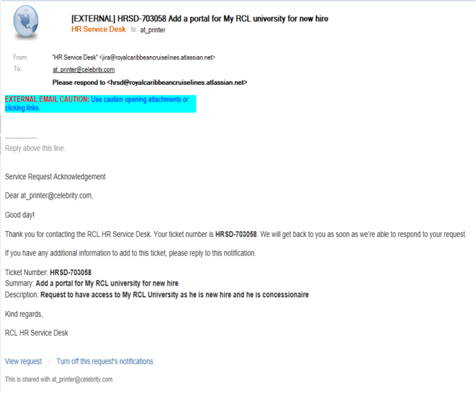 Requesting RCL University portal to be added to My RCL homepage – DG3 ...