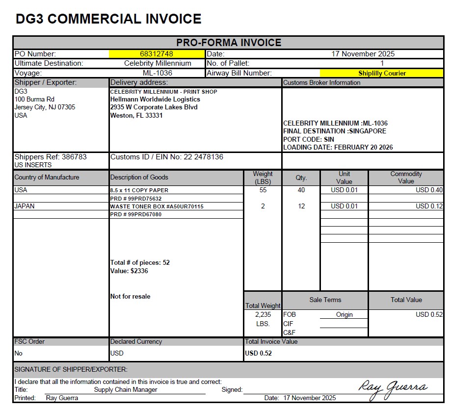 Paper & Waste Toner Protocols – DG3 Printing Services